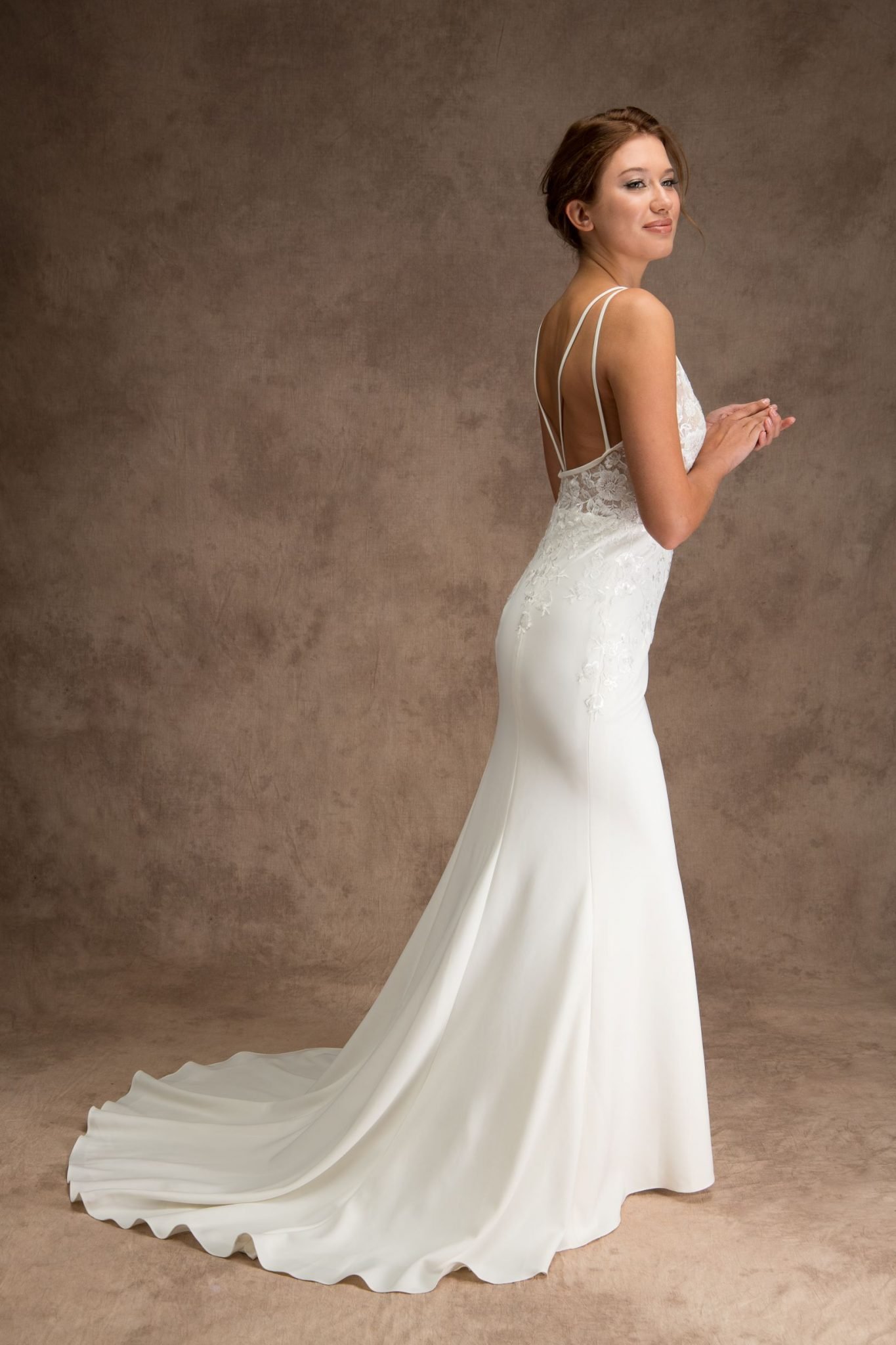 Cassandra Lace Sheath Wedding Dress | Grace + Ivory Wedding Dresses