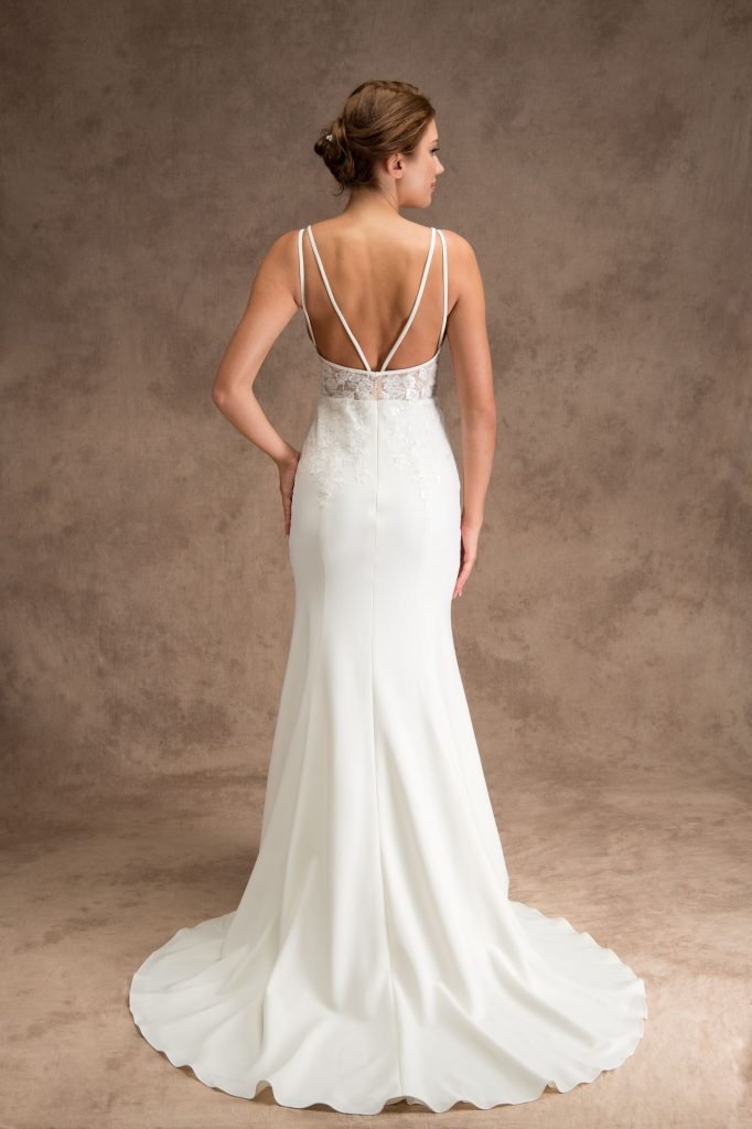 Cassandra Lace Sheath Wedding Dress | Grace + Ivory Wedding Dresses