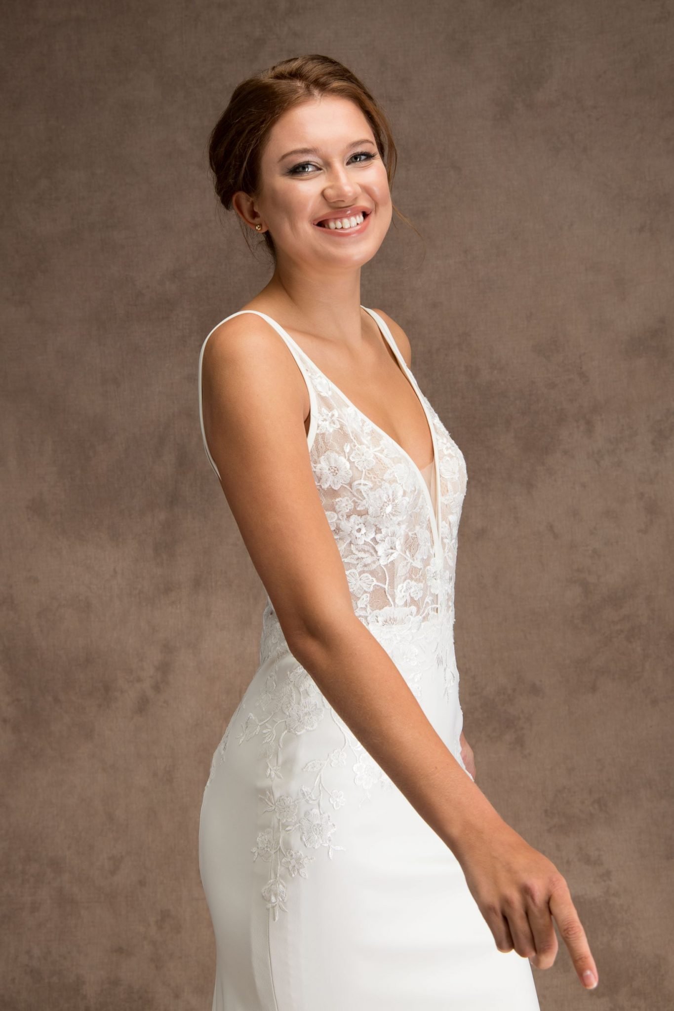 Cassandra Lace Sheath Wedding Dress | Grace + Ivory Wedding Dresses