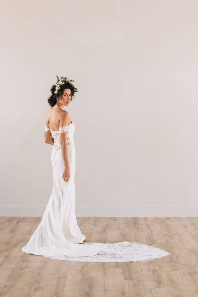 Melody Dress | Lace Off The Shoulder Wedding Dress | Grace + Ivory