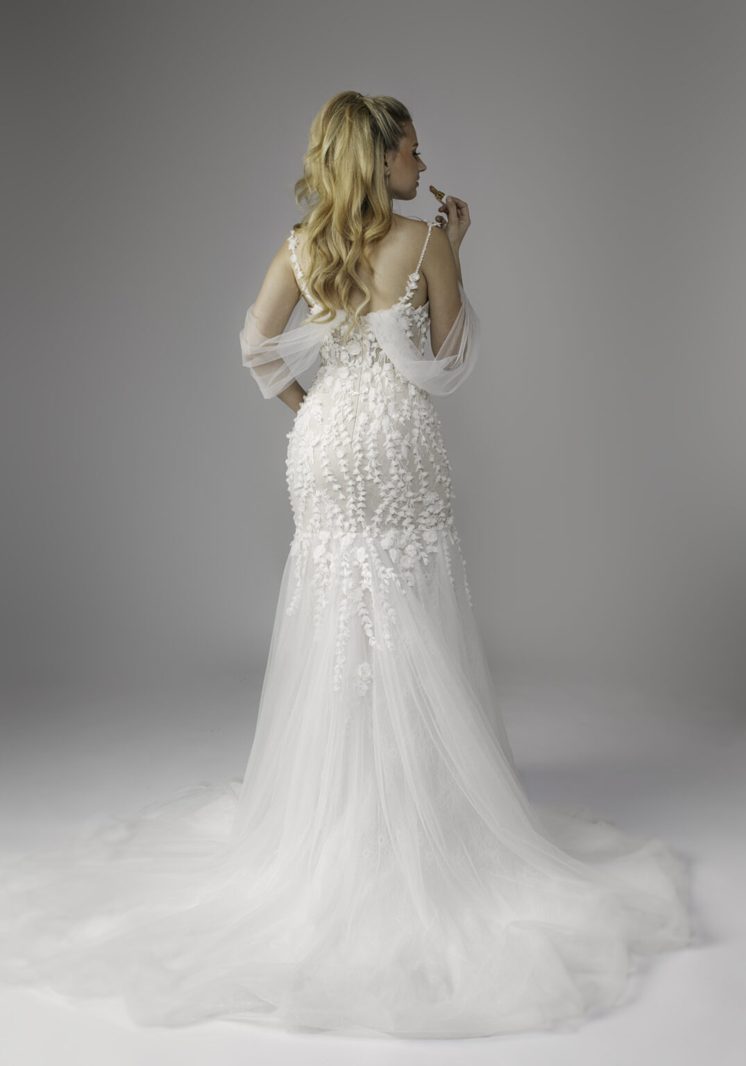 3-D Floral Wedding Dress | Paz Dress | Grace + Ivory